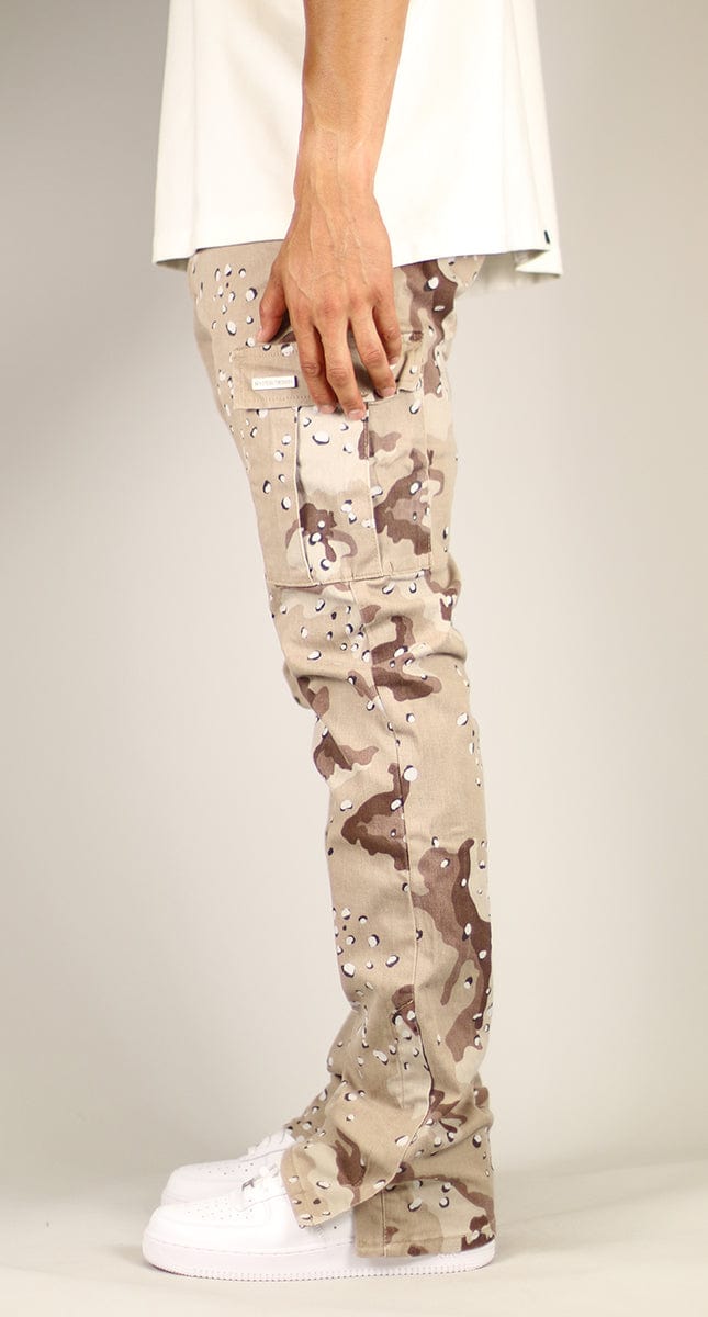 Desert Camo Cargo Flare Pants | Hyper Denim – HYPER DENIM