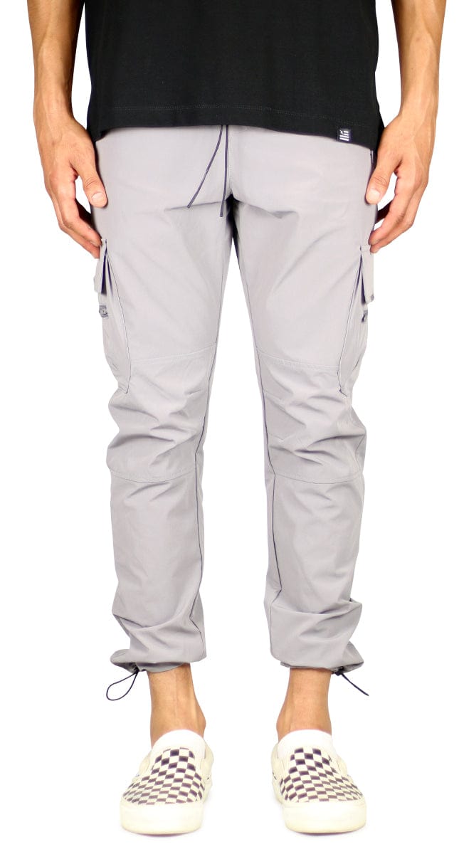 Gray Cool Nylon Cargo Pants – HYPER DENIM