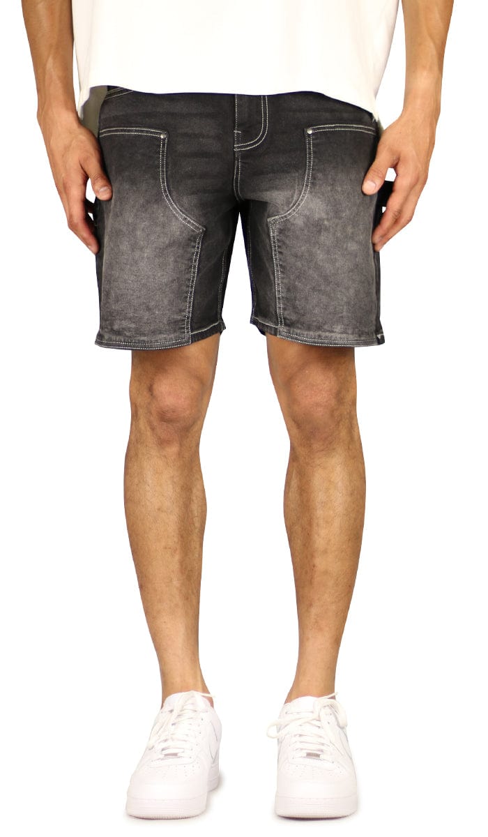Black Carpenter Denim Shorts – HYPER DENIM